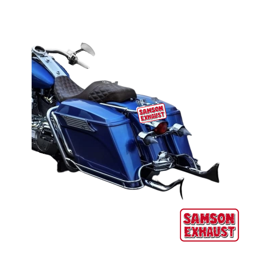 Samson Cholo Fishtails For Touring 36"-42″ Chrome 2009-2016 – mavs