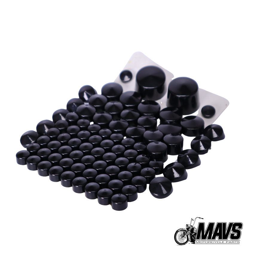 Black or Chrome bolt Cap Kit For Harley Davidson Softail Twin Cam mode ...